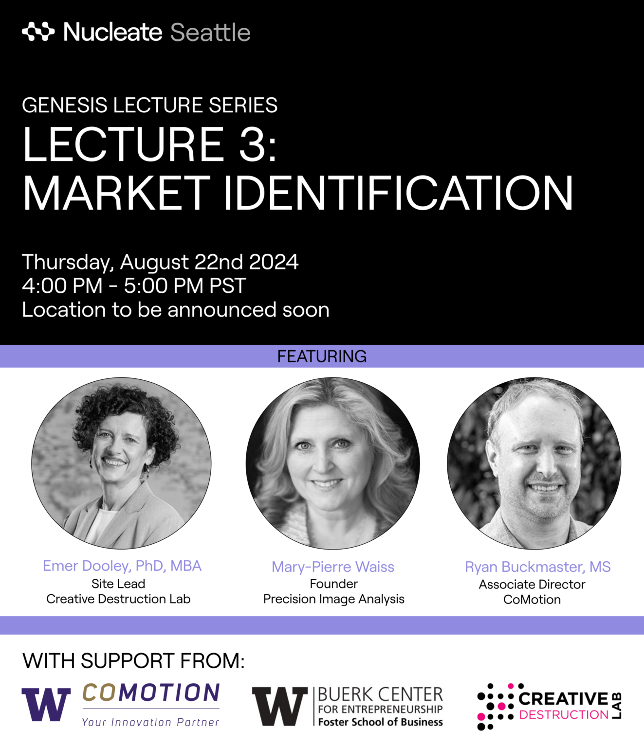 Nucleate Seattle Genesis Lecture Series: Market Identification ...